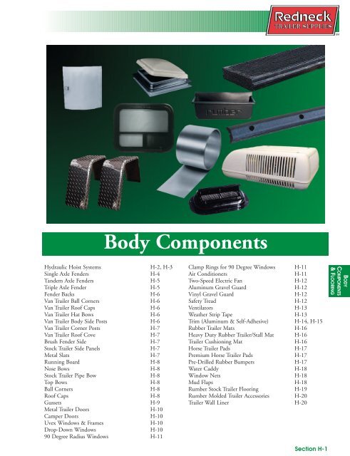 Body Components - White River Trailer