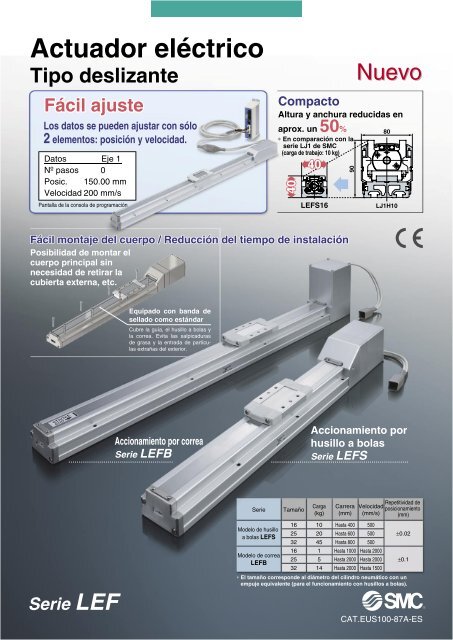 Actuador elÃ©ctrico - SMC ETech