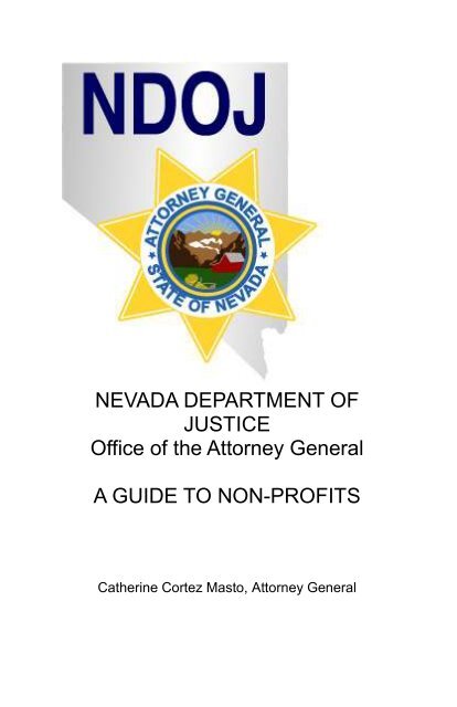 Guide to Nonprofits - Nevada Attorney General