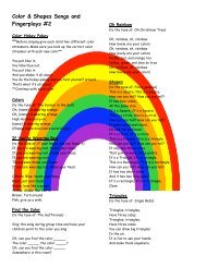 fingerplays fall - Preschool