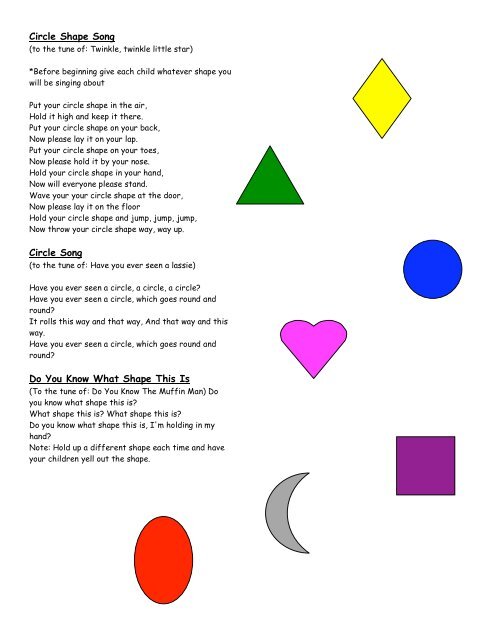 Circle Shape Song(to the