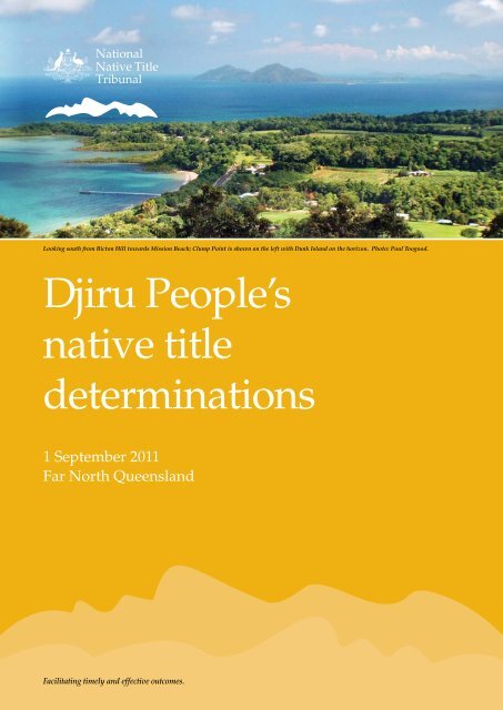 Djiru People's native title determinations - National Native Title ...