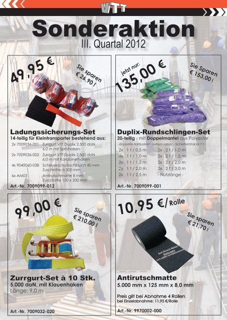 Sonderaktion - VTT-Group