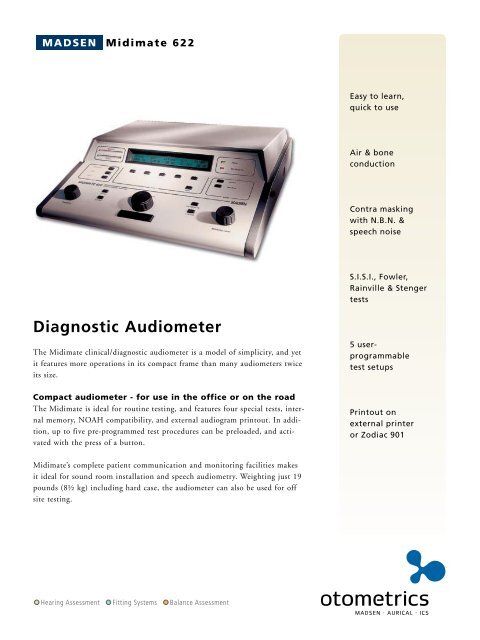 Diagnostic Audiometer - GN Otometrics