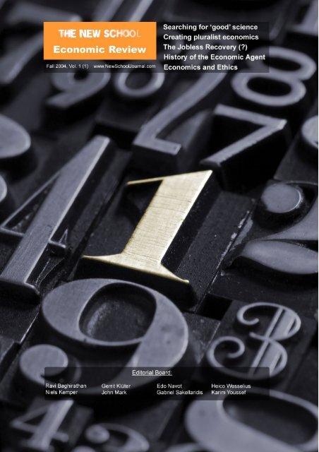 NSER 01 - New School Economic Review