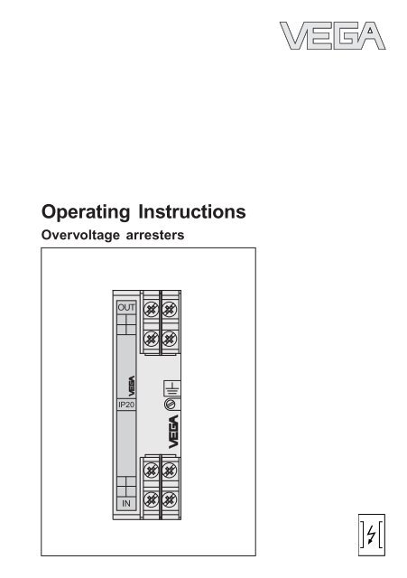 Operating Instructions - VEGA Grieshaber KG