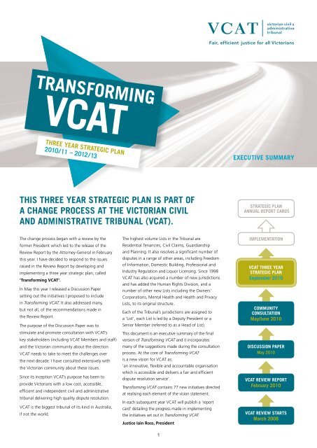 transforming vcat - Victorian Civil and Administrative Tribunal