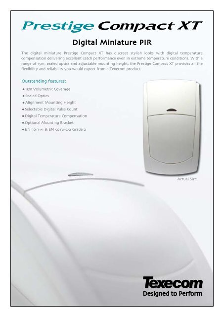 Product Leaflet - Texecom