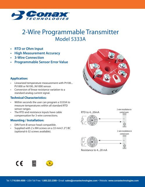 2-Wire Programmable Transmitter