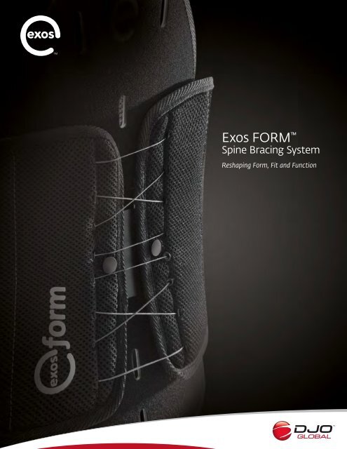 Exos FORMâ ¢ Family Brochure (Recovery Sciences) - DJO Global