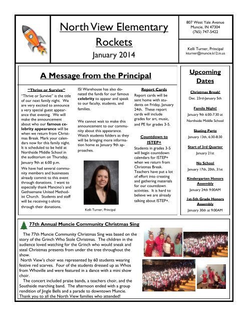 North View Elementary Rockets - Muncie Community Schools