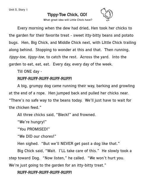 Unit 5 - Story 1 - Sound City Reading