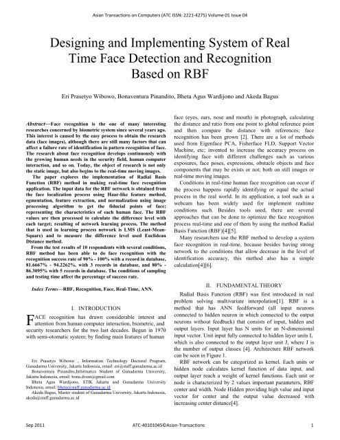 Designing And Implementing System Of Real Time Face Detection