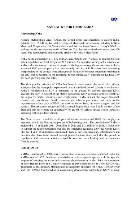 kmda - Kolkata Metropolitan Development Authority