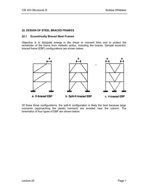 Seismic Design of Steel Buildings