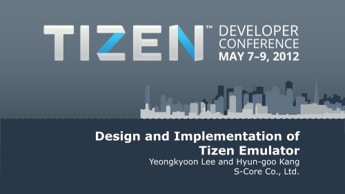 Design and Implementation of Tizen Emulator