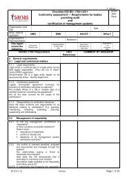 vertical assessment laboratories iso/iec 17025:2005 - Sanas