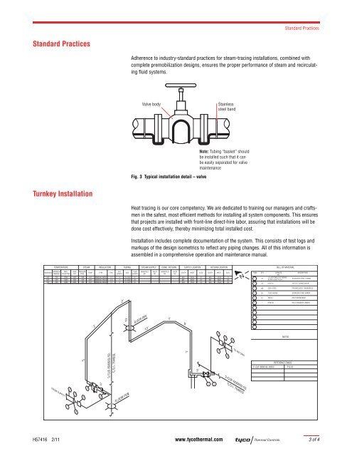 STEAM TRACING Engineering