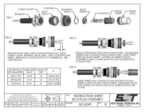 5015 Circular Series Air Side Plug Assembly Instructions