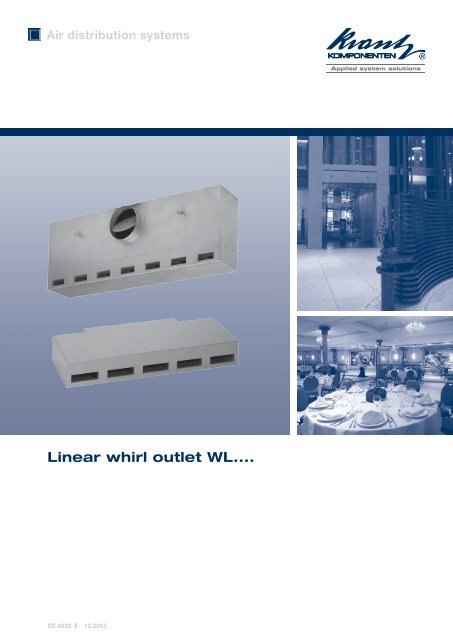 Linear whirl outlet WL - Krantz Products and Systems Australia