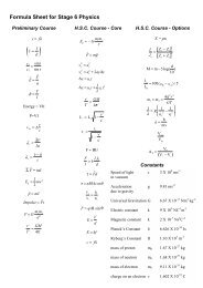 BMAT PHYSICS FORMULA SHEET BY MEDIFY