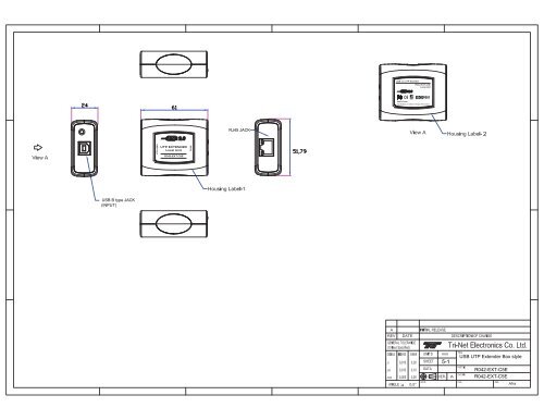 USB UTP Extender Box style R042-EXT-C5E ... - Tri-Net Technology