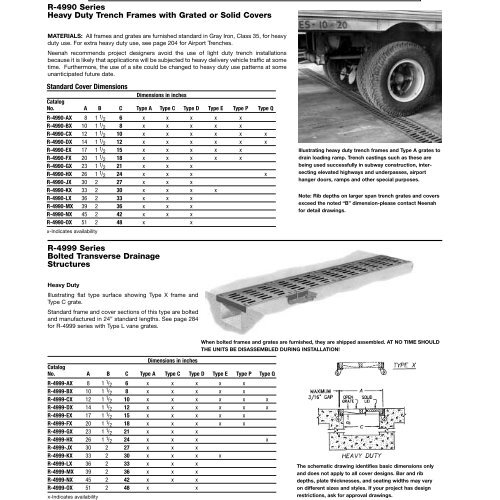 R-4990 Series Heavy Duty Trench Frames with - Pacific Marine ...