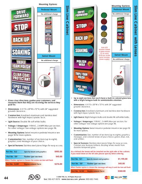Mounting Options - TSS Car Wash Signs