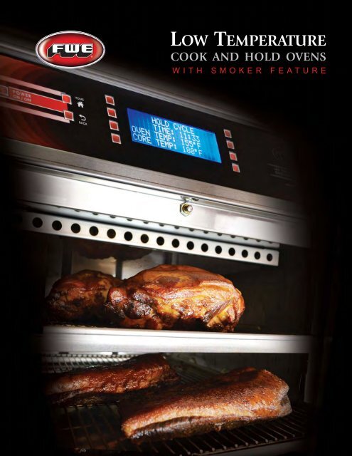 low temperature cook and hold ovens - FWE.com