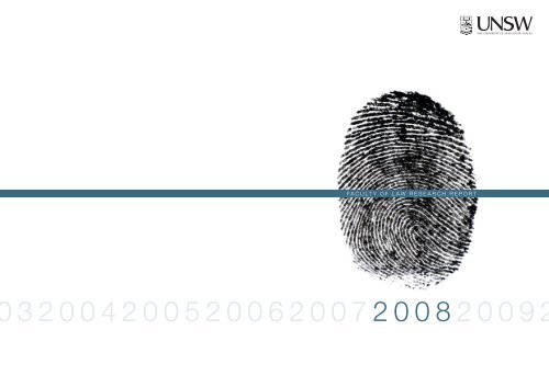 Law Faculty Research Report 2008 - UNSW Law - University of New ...