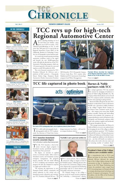 TCC revs up for high-tech Regional Automotive Center