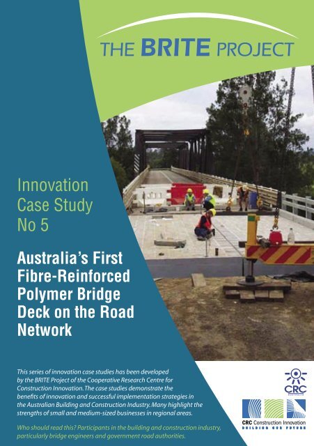 Fibre-Reinforced Polymer Bridge Deck - Construction Innovation
