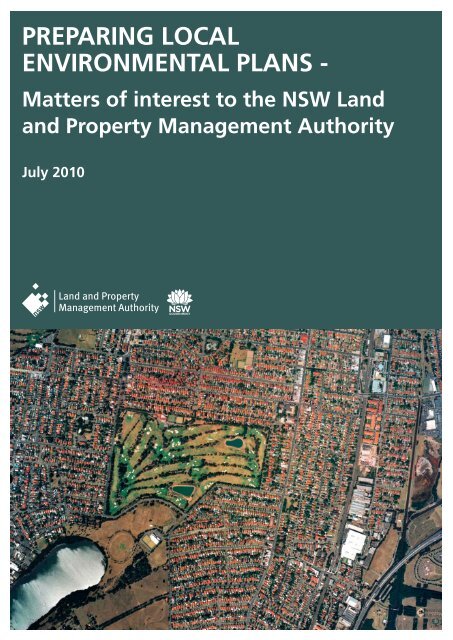 PREPARING LOCAL ENVIRONMENTAL PLANS - - Land