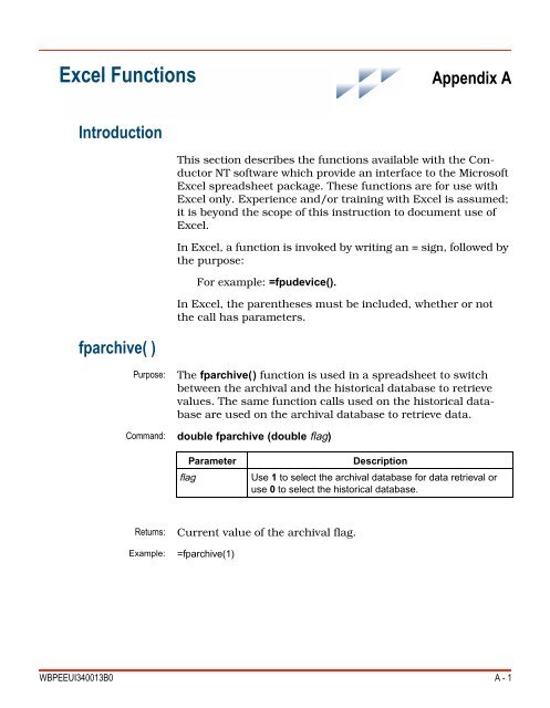 Conductor NT, Configuration (Excel Functions) - ABB SolutionsBank