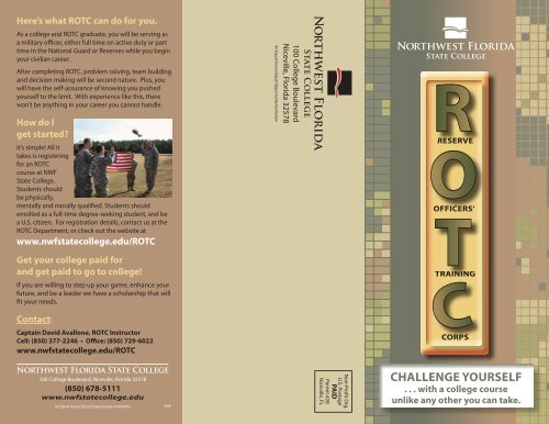 ROTC 09 brochure new2.indd - Northwest Florida State College