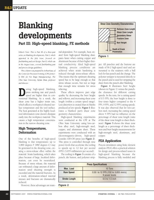 Sept07R&DUpdate.qxd:Layout 1 - Net Shape Manufacturing - The ...