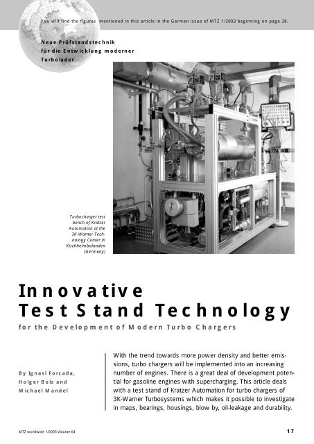 Innovative Test Stand Technology - Test Systems