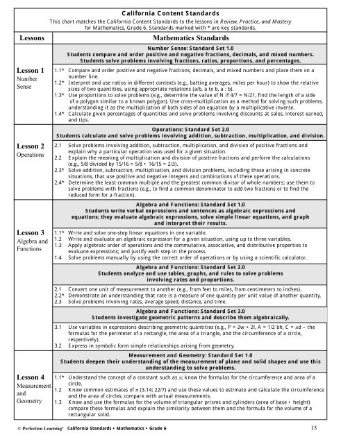 Grade 6 - Perfection Learning