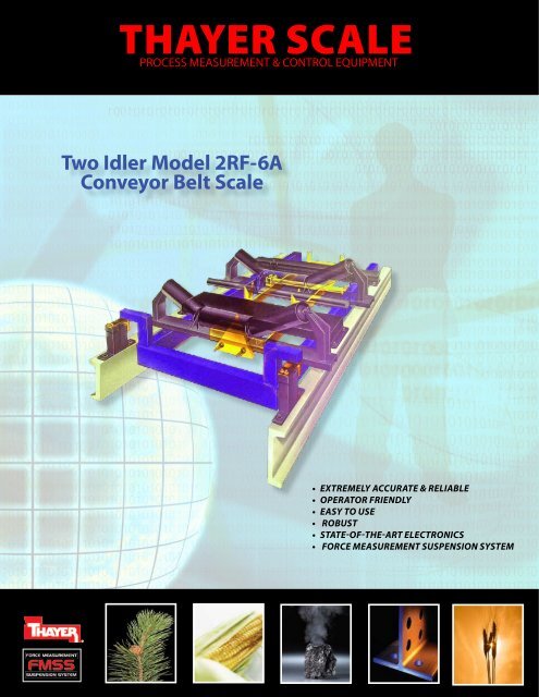 Two Idler Model 2RF-6A Conveyor Belt Scale - Thayer Scale