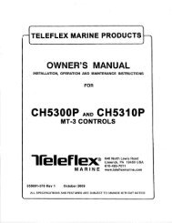 SL3 TOP AND SIDE MOUNT CONTROLS - Teleflex Marine