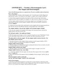 ANSWER KEY — Faraday's Electromagnetic Lab II: Pickup ... - PhET