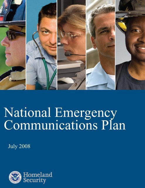 The National Emergency Communications Plan - Homeland ...