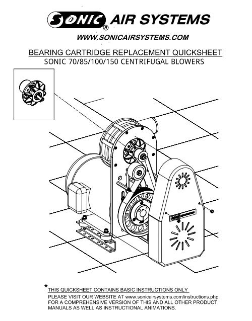 important! - read notes below before proceeding - Sonic Air Systems
