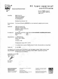 EC type–approval certificate Description - Precia Molen