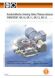 FIBROTOR® Electro-mechanical Indexing Table - Fibro GmbH