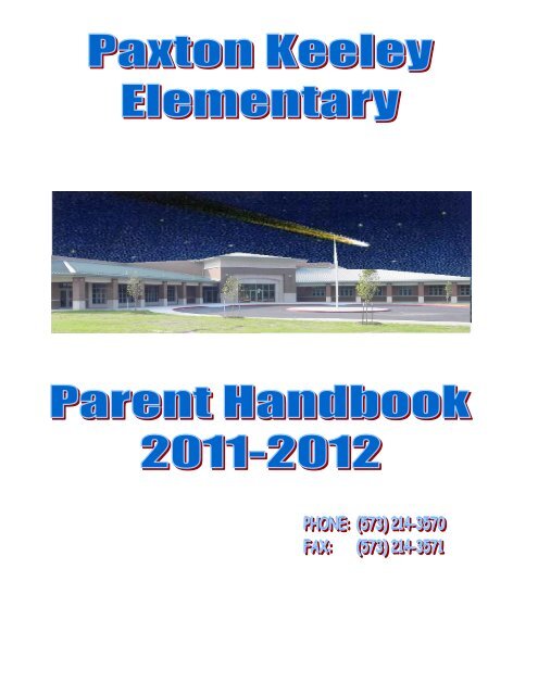Paxton Keeley Elementary Purpose - CPS Express - Columbia ...