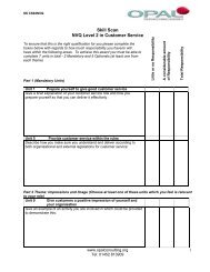 Skill Scan NVQ Level 2 in Business Adminstration - Opal Consulting