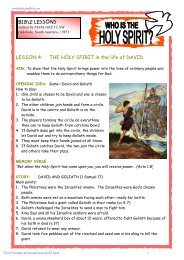 Lesson 9: Fruit of the Holy Spirit - Free Bible Lessons - Home