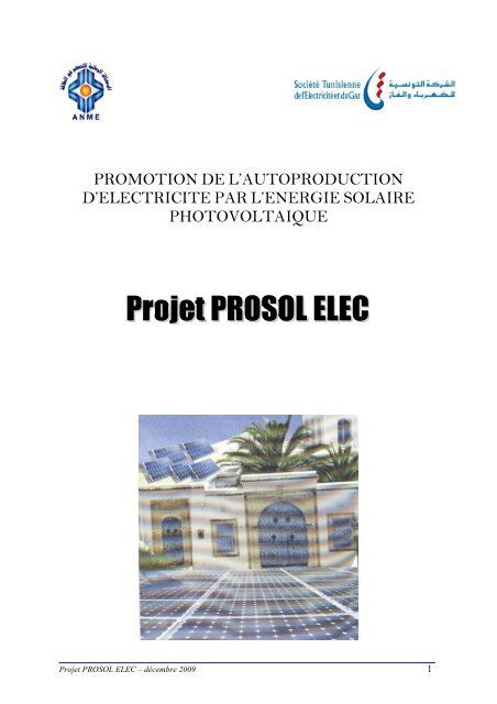 presentation du projet prosol elec - STEG
