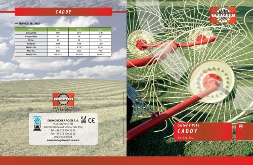 Carted V-Rake CADDY - Enorossi